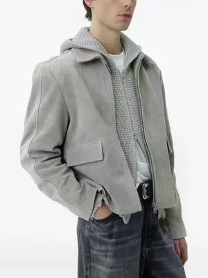 WON HUNDRED Patch-pocket Suede Jacket