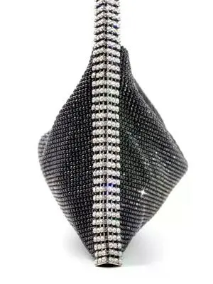 Benedetta Bruzziches La Grande Crystal-embellished Shoulder Bag - Black