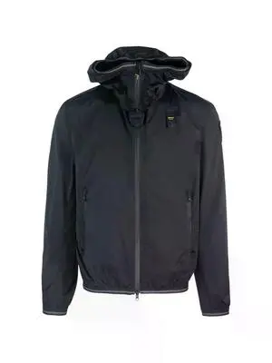 BLAUER. Zip-up Hooded Jacket - Black