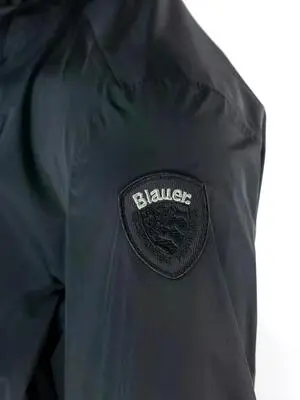 BLAUER. Zip-up Hooded Jacket - Black