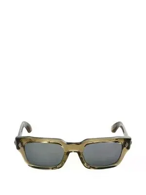 Chrome Hearts Rectangle-frame Sunglasses - Green