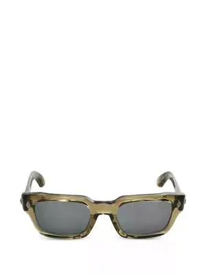 Chrome Hearts Rectangle-frame Sunglasses - Green