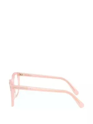 SWAROVSKI Rhinestone-embellished Square-frame Glasses
