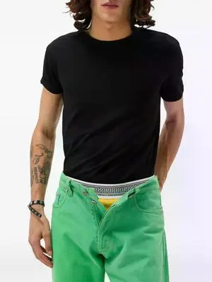 Versace Embroidered Cotton-jersey T-shirt