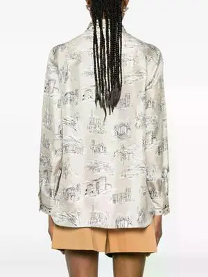 Max Mara Patterned Buttoned Shirt