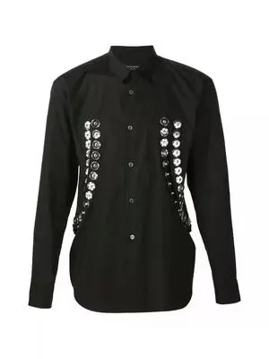 Comme Des Garçons Buttoned Panel Shirt - Black