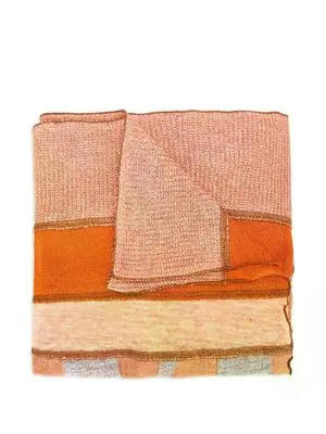 Junya Watanabe Mixed Knit Stole - Orange