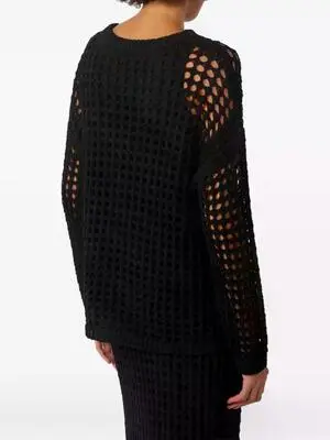 Max Mara Open-knit Long-sleeve Sweater