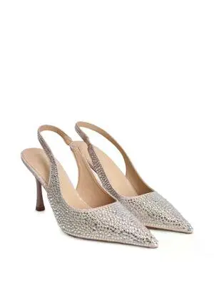 TWENTY FOURHAITCH Rhinestone Slingback Pumps