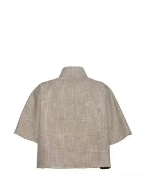 Max Mara Patterned Cotton Jacket - Neutrals