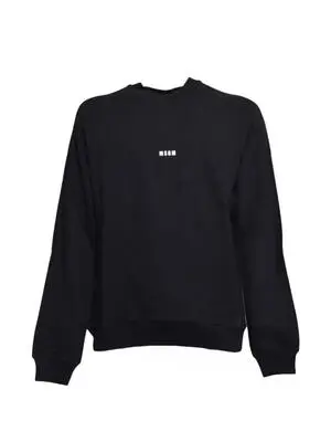 MSGM Logo Crew-neck Sweatshirt - Black