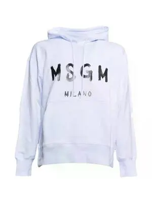 MSGM Logo Hoodie - White