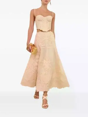 Zimmermann Rebellion Filigree Midi Skirt