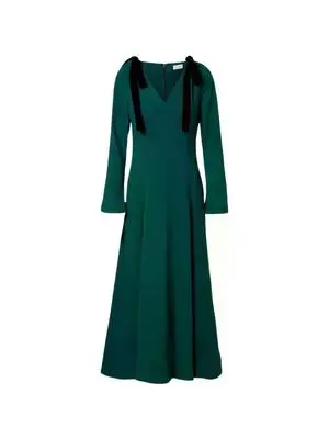 Simkhai Claribel Shoulder-tie V-neck Dress