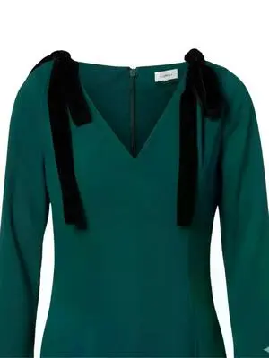 Simkhai Claribel Shoulder-tie V-neck Dress