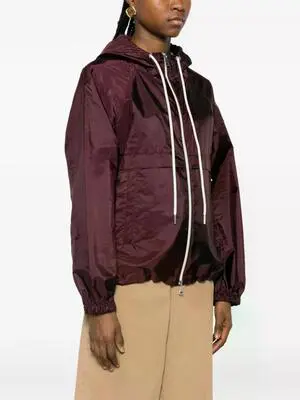 Moncler Coquelicot Hooded Zip Jacket - Purple