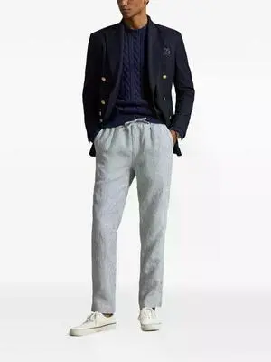 Polo Ralph Lauren Striped Drawstring Trousers - Blue
