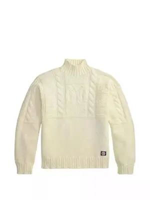 Polo Ralph Lauren Cable-knit Roll-neck Sweater - Neutrals