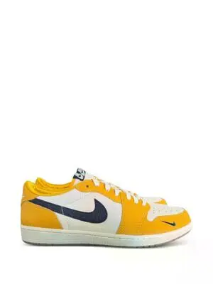 JORDAN 1 Low Lace-up Sneakers - Yellow