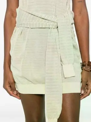 Nanushka Nila Striped Knitted Polo Dress