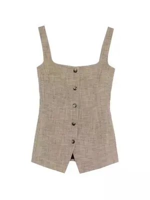 Nanushka Tailored Square Neck Vest
