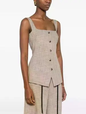 Nanushka Tailored Square Neck Vest