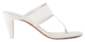 NEOUS Vena 65 Leather-trimmed Mesh Sandals - Neutrals