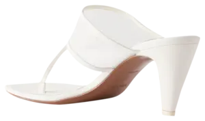NEOUS Vena 65 Leather-trimmed Mesh Sandals - Neutrals