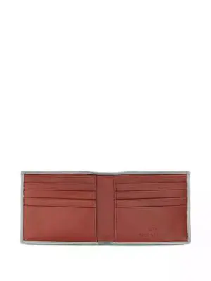 Paul & Shark Shark Fin-embossed Leather Wallet - Grey