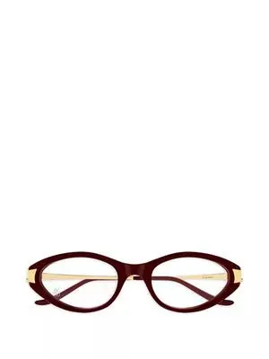 Cartier Oval-frame Eyeglasses - Red