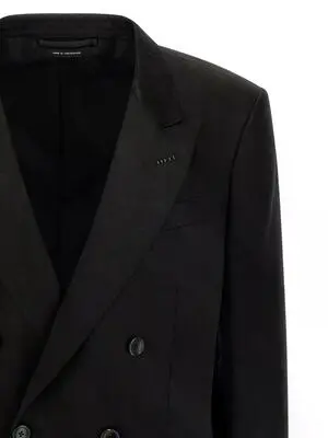 TOM FORD Double-breasted Blazer - Black