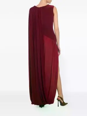 AXEL 113 Valentina Draped Maxi Dress - Red