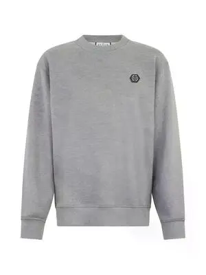 Philipp Plein Logo Patch Sweatshirt - Grey
