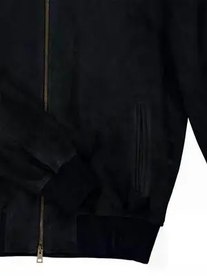 Boglioli Leather Bomber Jacket