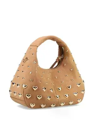 GANNI Mini Heart Shoulder Bag - Neutrals