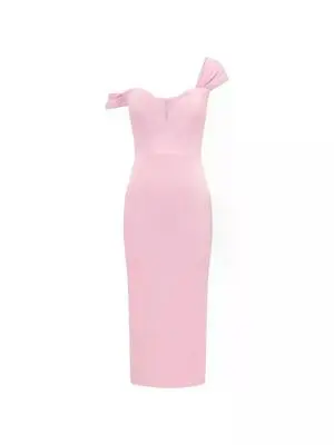 Alex Perry V-neck Ruffled Dress