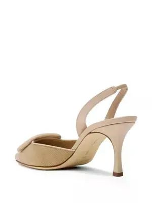 Manolo Blahnik Slingback Pumps - Neutrals