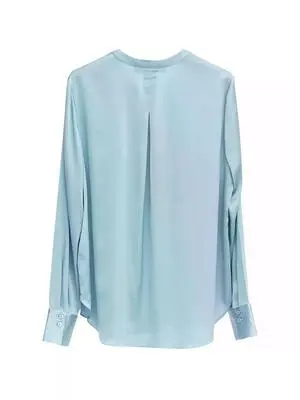 HERZEN'S ANGELEGENHEIT V-neck Long Sleeve Blouse