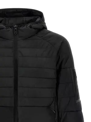 BOSS Quilted Hooded Down Jacket - Black
