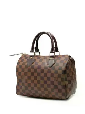 LOUIS VUITTON 2011 Damier Ebene Speedy 25 Boston Bag