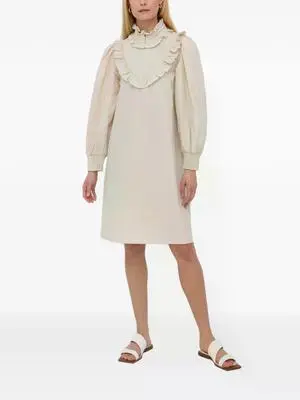 GESTUZ Ruffled-collar Midi Dress