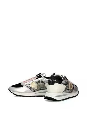 Philippe Model Tropez Haute Panelled Sneakers - Silver