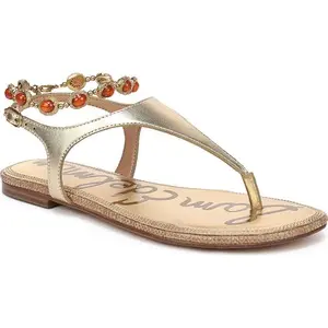Sam Edelman Canna Ankle Strap Sandal - Amber Gold