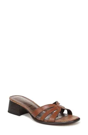 Sam Edelman Farrin Block Heel Sandal - Cognac