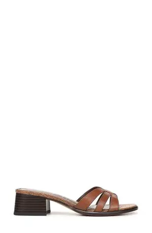 Sam Edelman Farrin Block Heel Sandal - Cognac