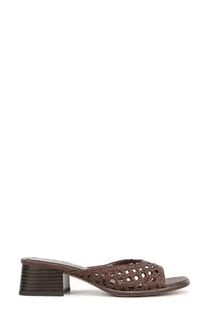 Sam Edelman Fynn Block Heel Sandal - Terazzo Brown