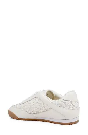 Badgley Mischka Wylie Low Top Sneakers - Cream Crochet