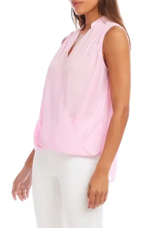 Karen Kane Sleeveless Crepe Top - Pink