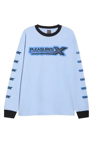 PLEASURES Long Sleeve Graphic T-shirt - Sky
