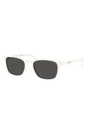 Prada 52mm Pillow Sunglasses - White/dark Grey